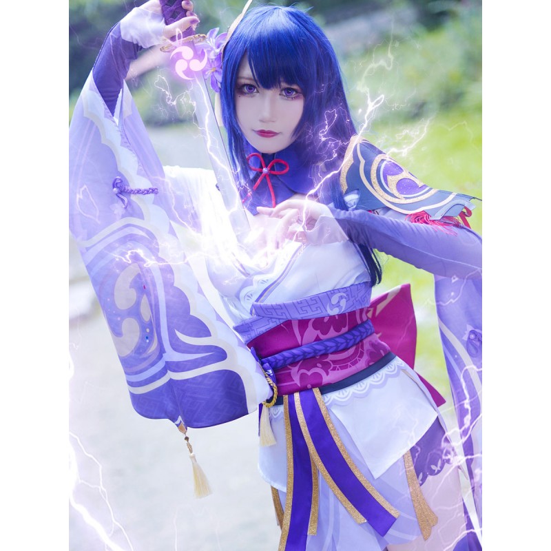 Genshin Impact Raiden Ei Costume Mihoyo gioco Set completo Costumi ...