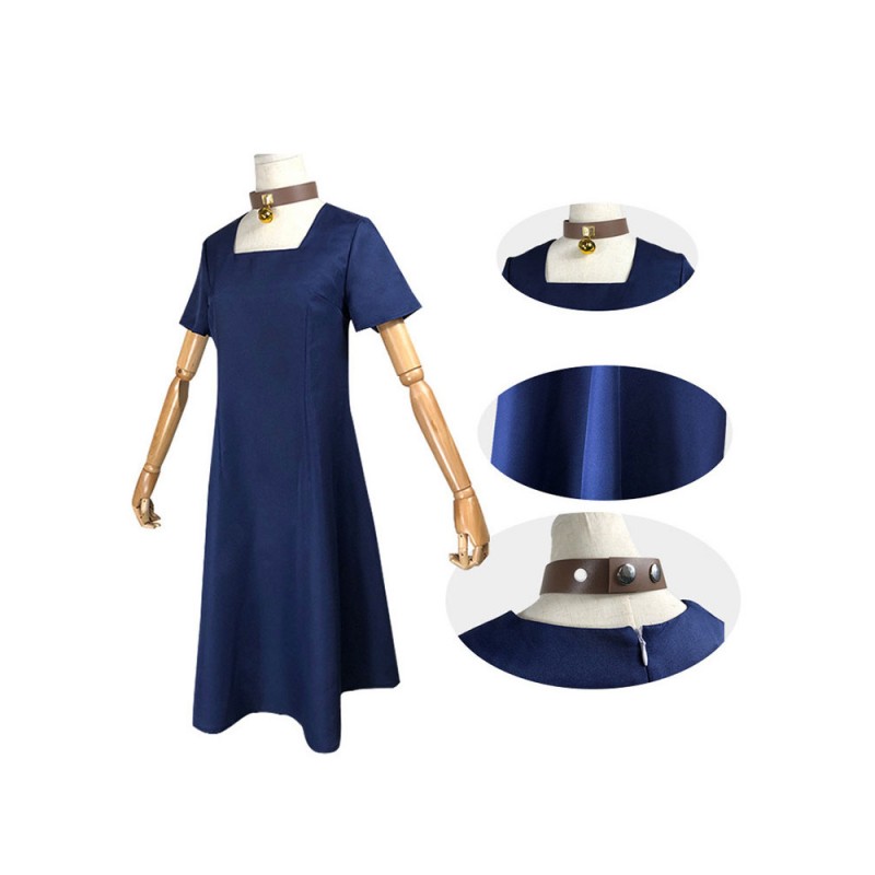 Jujutsu Kaisen Nishimiya Momo Cosplay Navy Witch Dress Girocollo Set 2 ...