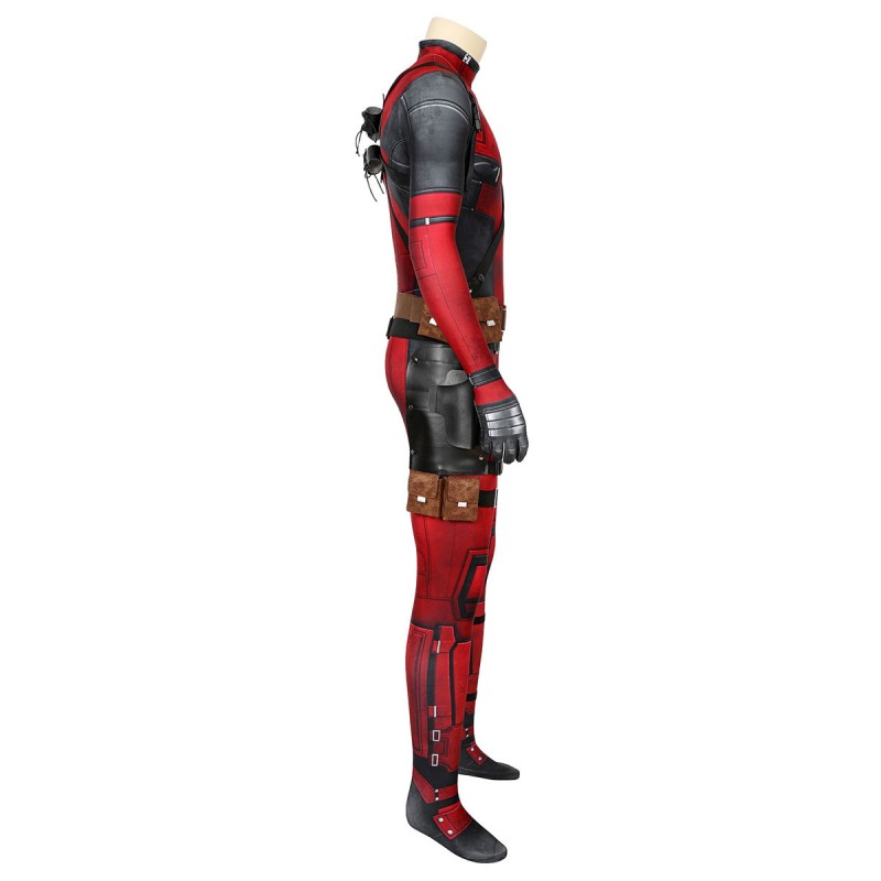 Marvel Comics Dead Pool Outfit Deluxe Version Suit Costumi Cosplay ...