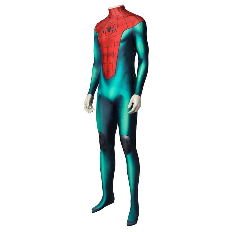 Spider Man Miles Morales Red Full Body Catsuit Zentai Lycra Spandex ...