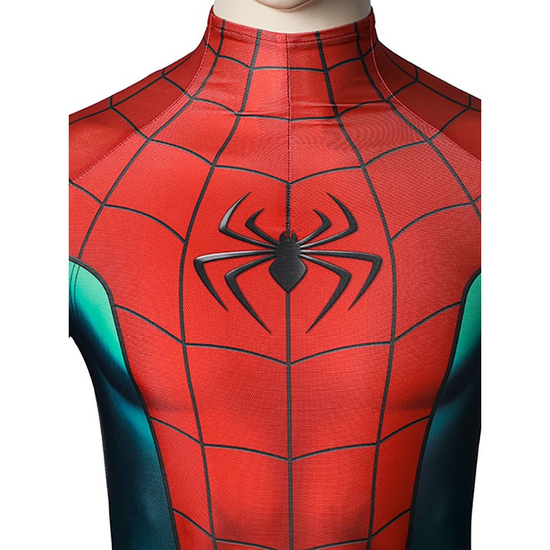 Spider Man Miles Morales Red Full Body Catsuit Zentai Lycra Spandex ...