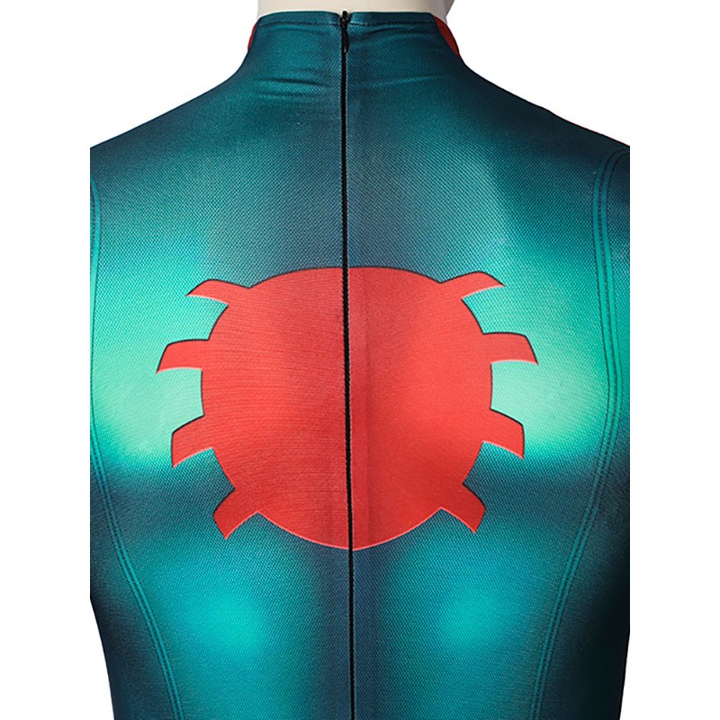 Spider Man Miles Morales Red Full Body Catsuit Zentai Lycra Spandex ...