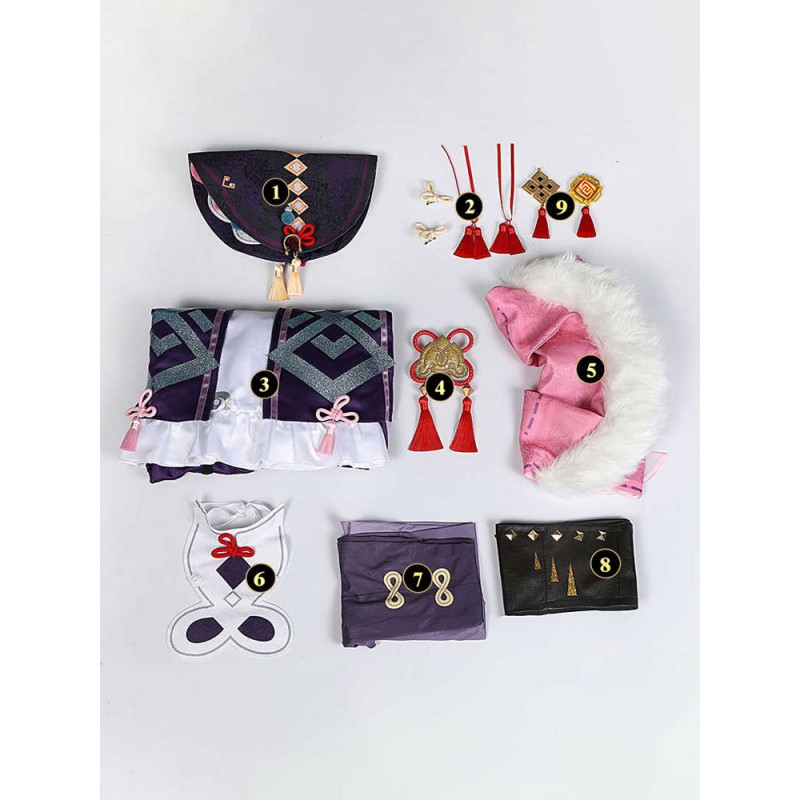 Genshin Impact Yun Jin Set completo Mihoyo gioco Costumi Cosplay Halloween