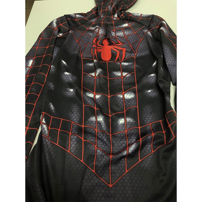 Spider Man Cosplay SpiderMan NERO con Red Line Cosplay Suit V2