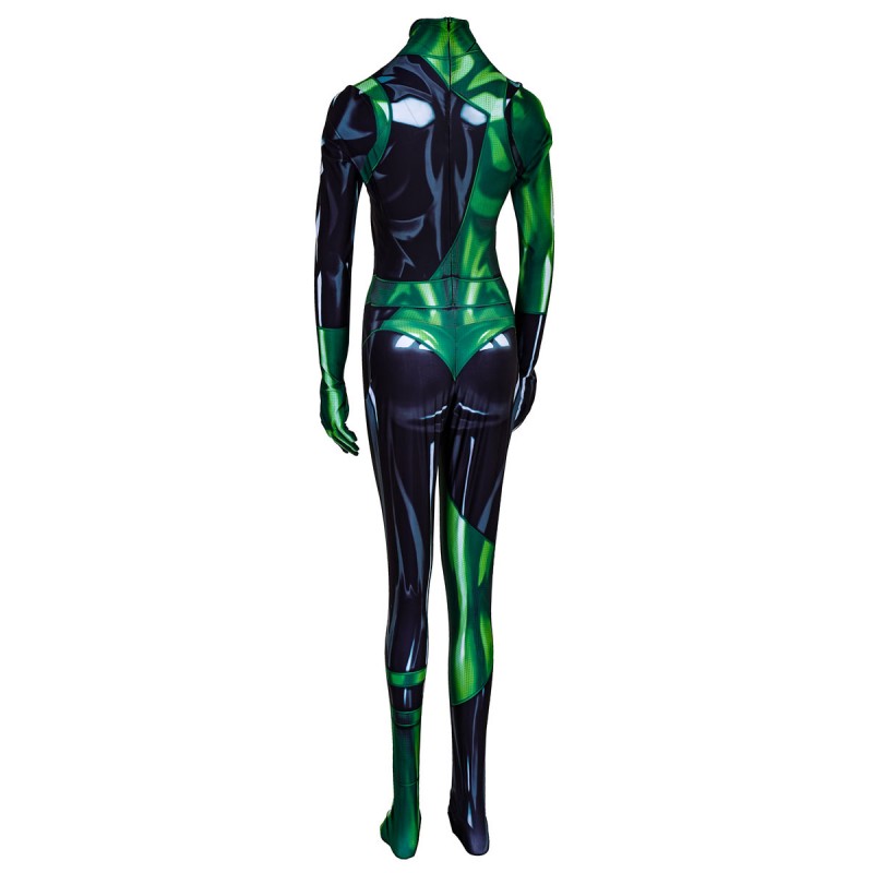 Kim Possible Shego Body Costumi Cosplay Carnevale Halloween